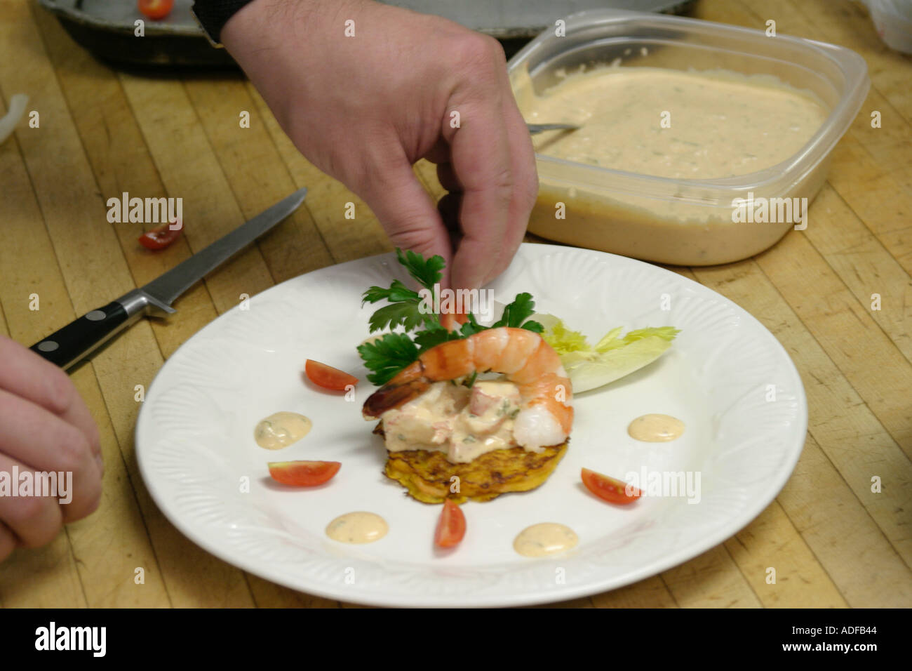 Salad assembly hi-res stock photography and images - Alamy