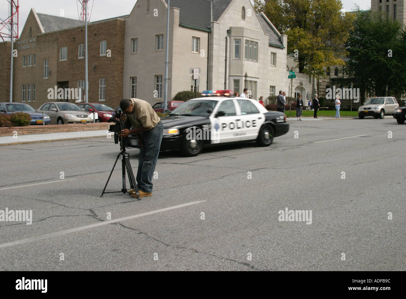 Police Funeral Procession Stock Photo - Alamy