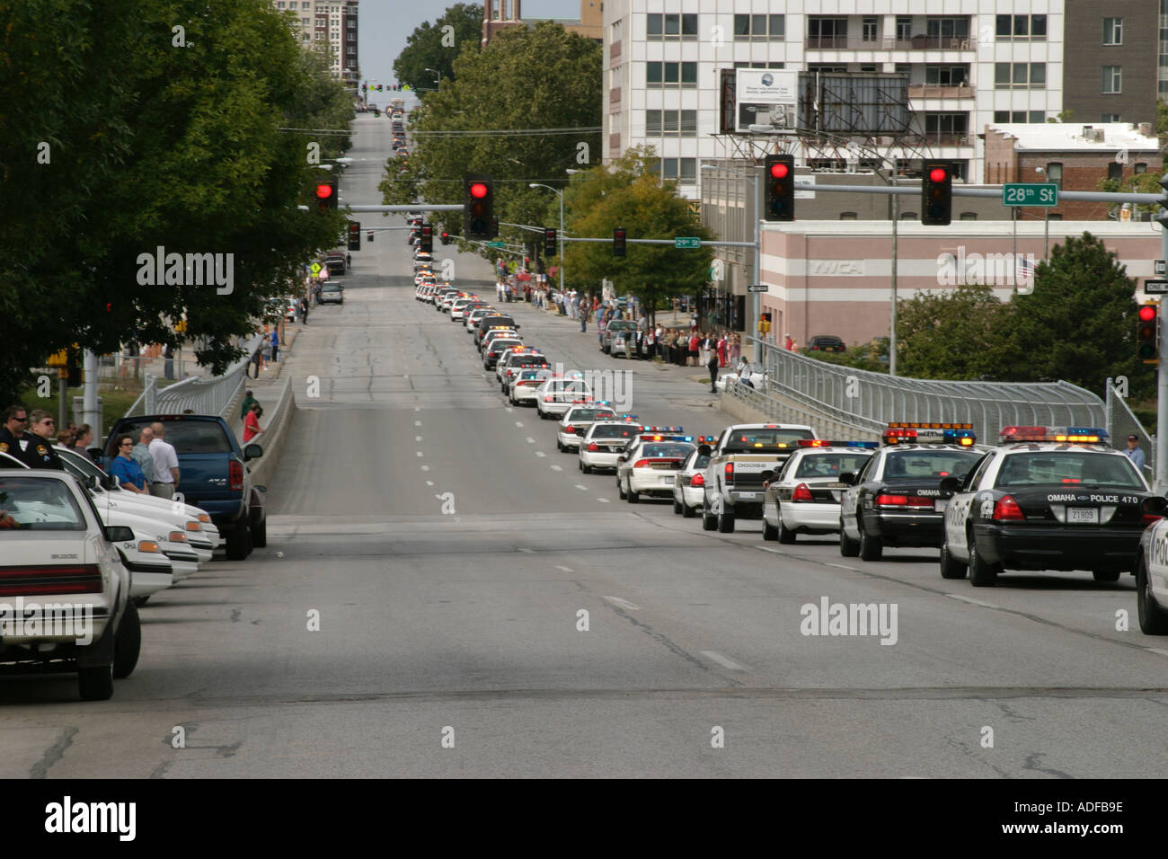 Police Funeral Procession Stock Photo - Alamy