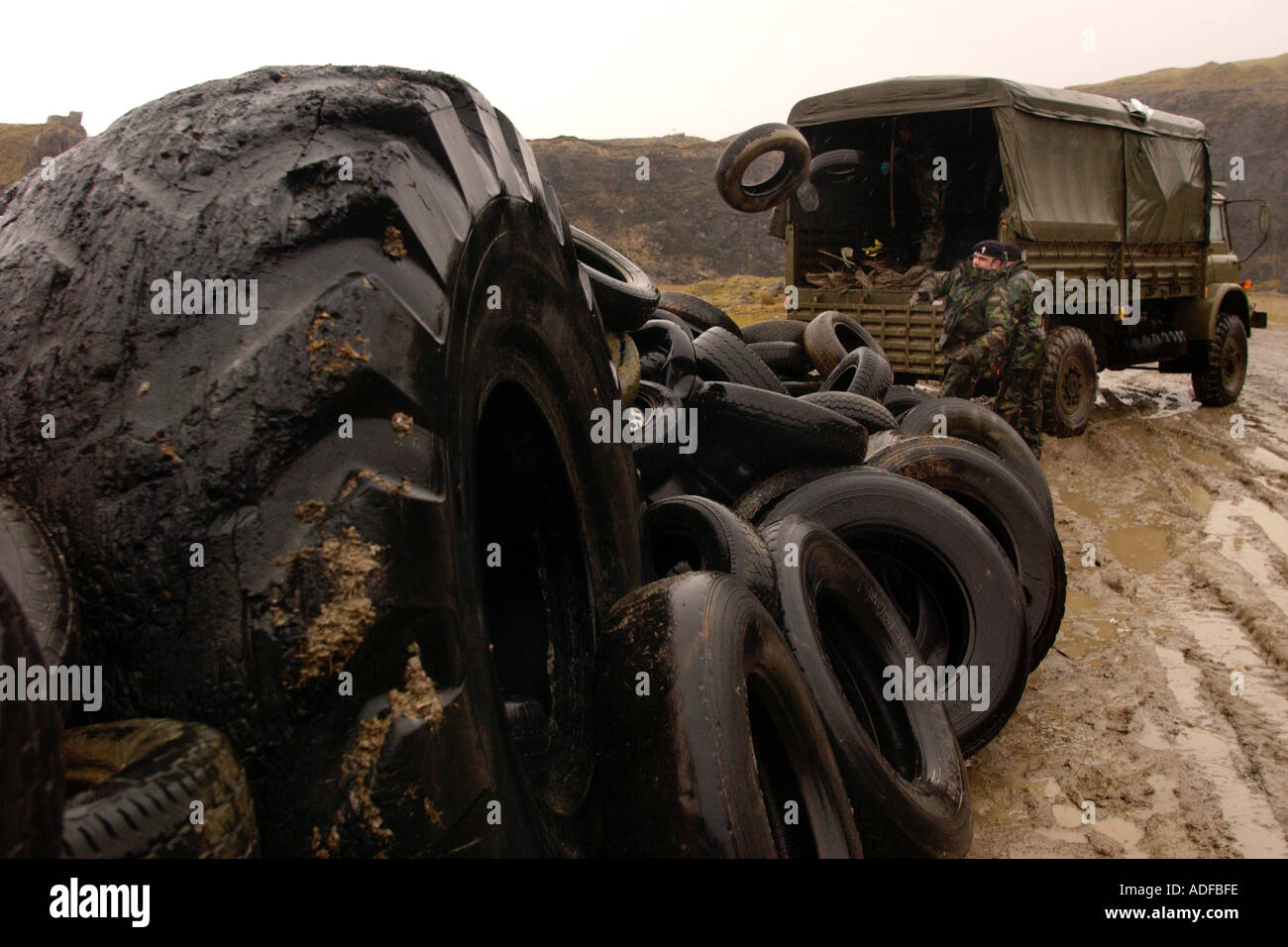 Environmental cleanup of vehicle tyres dumped at Ystrad Quarry in the ...