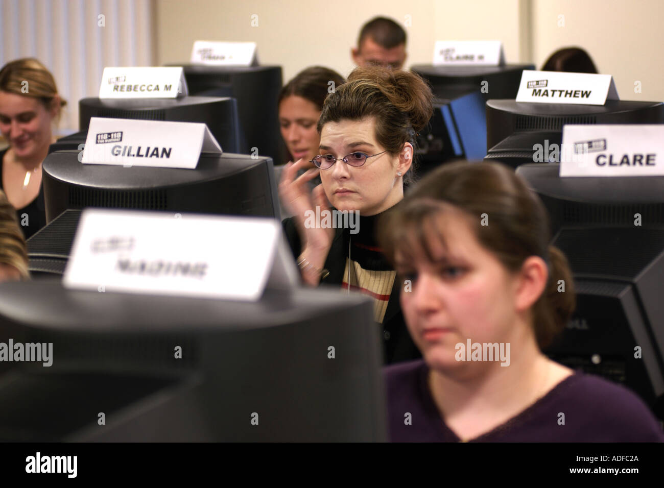 Call centre uk worker hi-res stock photography and images - Alamy