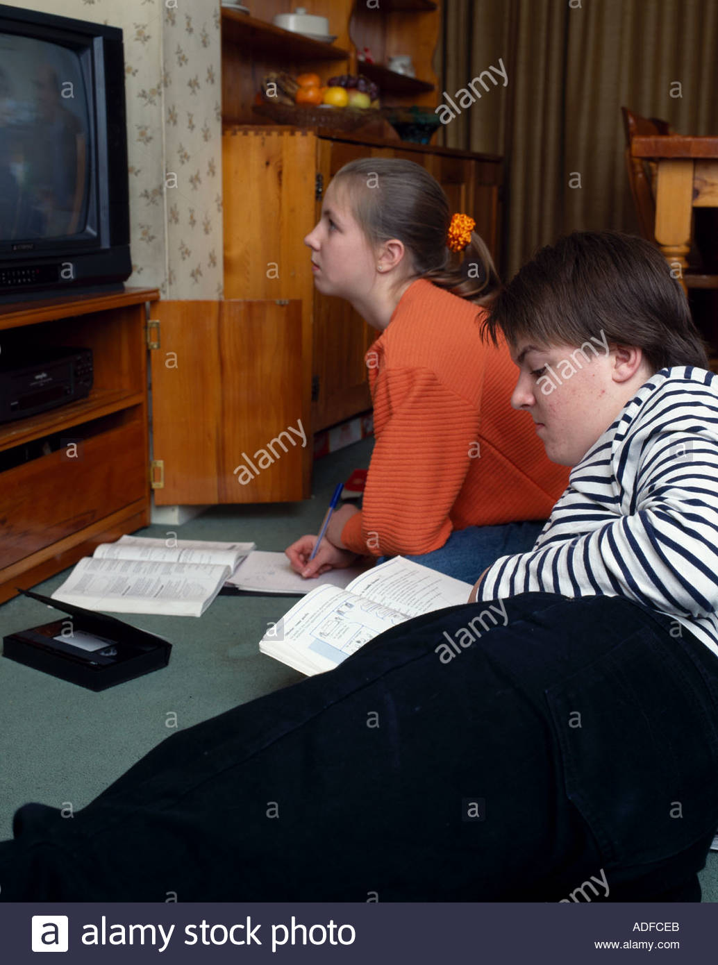 Homework Tv High Resolution Stock Photography and Images - Alamy