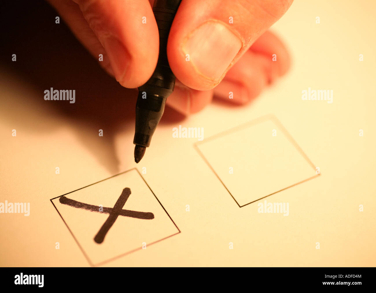 Voting cross hi-res stock photography and images - Alamy