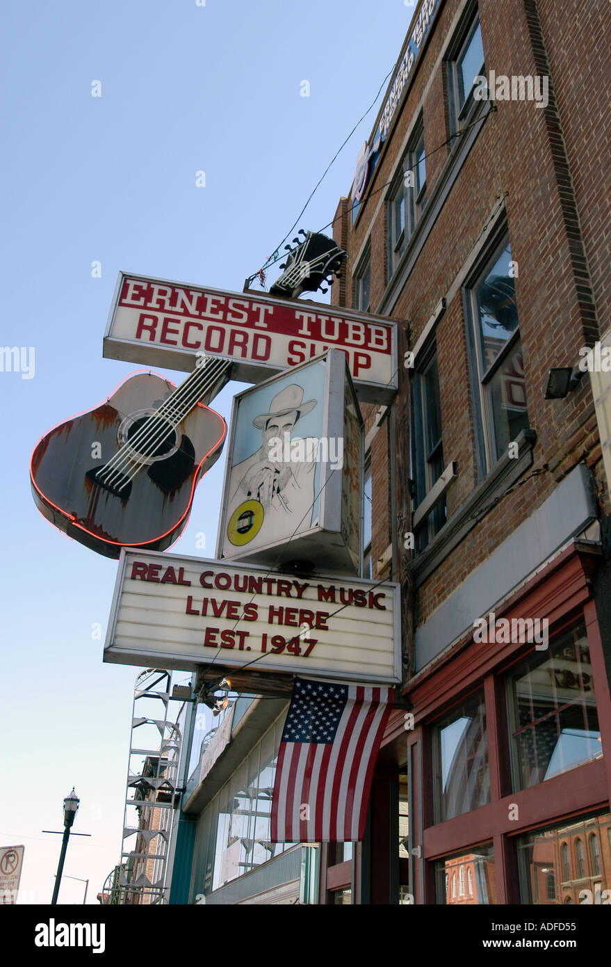 Country Music record shop sign Nashville Tennessee USA Stock Photo - Alamy