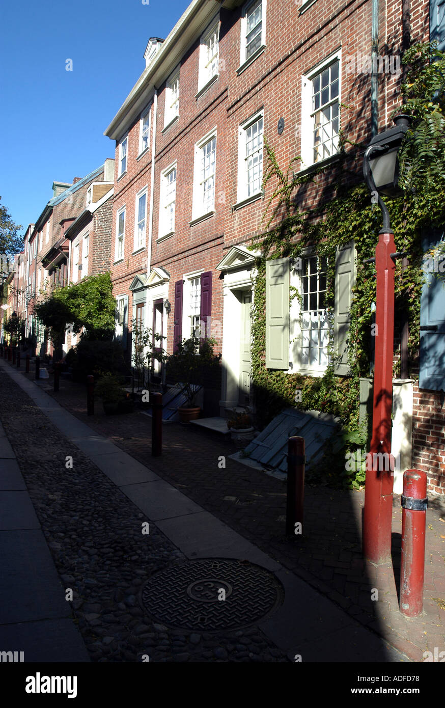 Elfreth s Alley Philadelphia Pennsylvania USA Stock Photo - Alamy