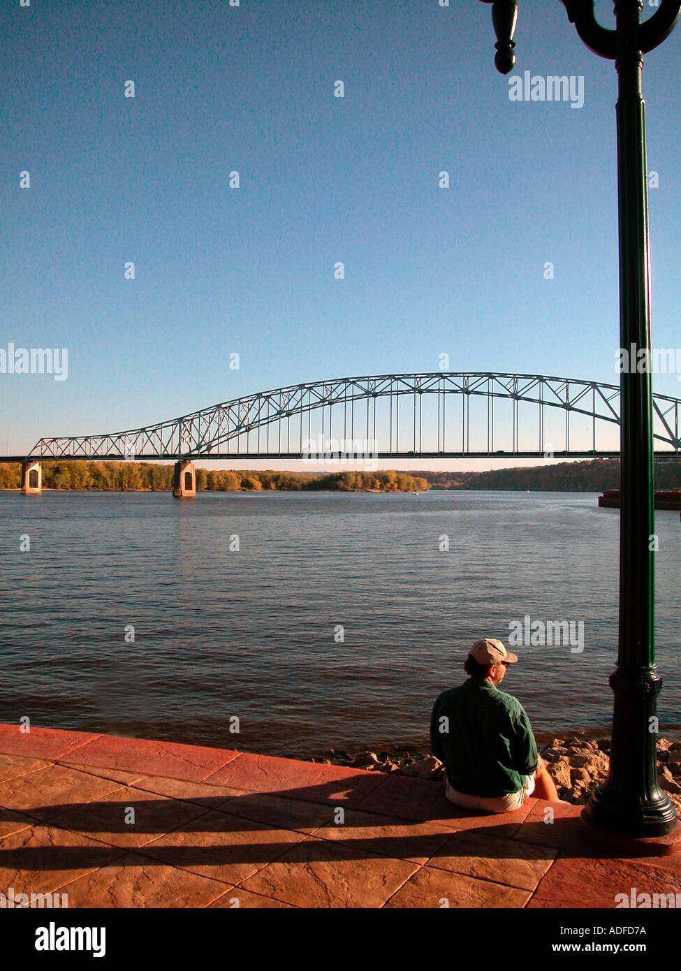 Mississippi River Dubuque Iowa USA Stock Photo - Alamy
