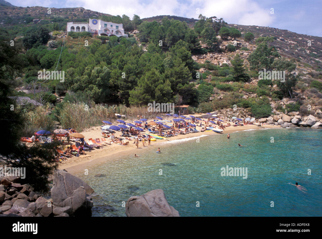 Beach Cala delle Caldane Isola del Giglio Tuscany Italy Stock Photo - Alamy