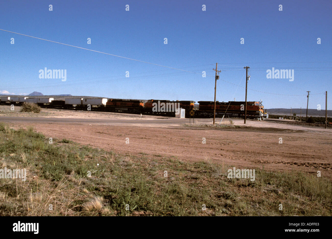 Arizona USA Freight Train Stock Photo - Alamy