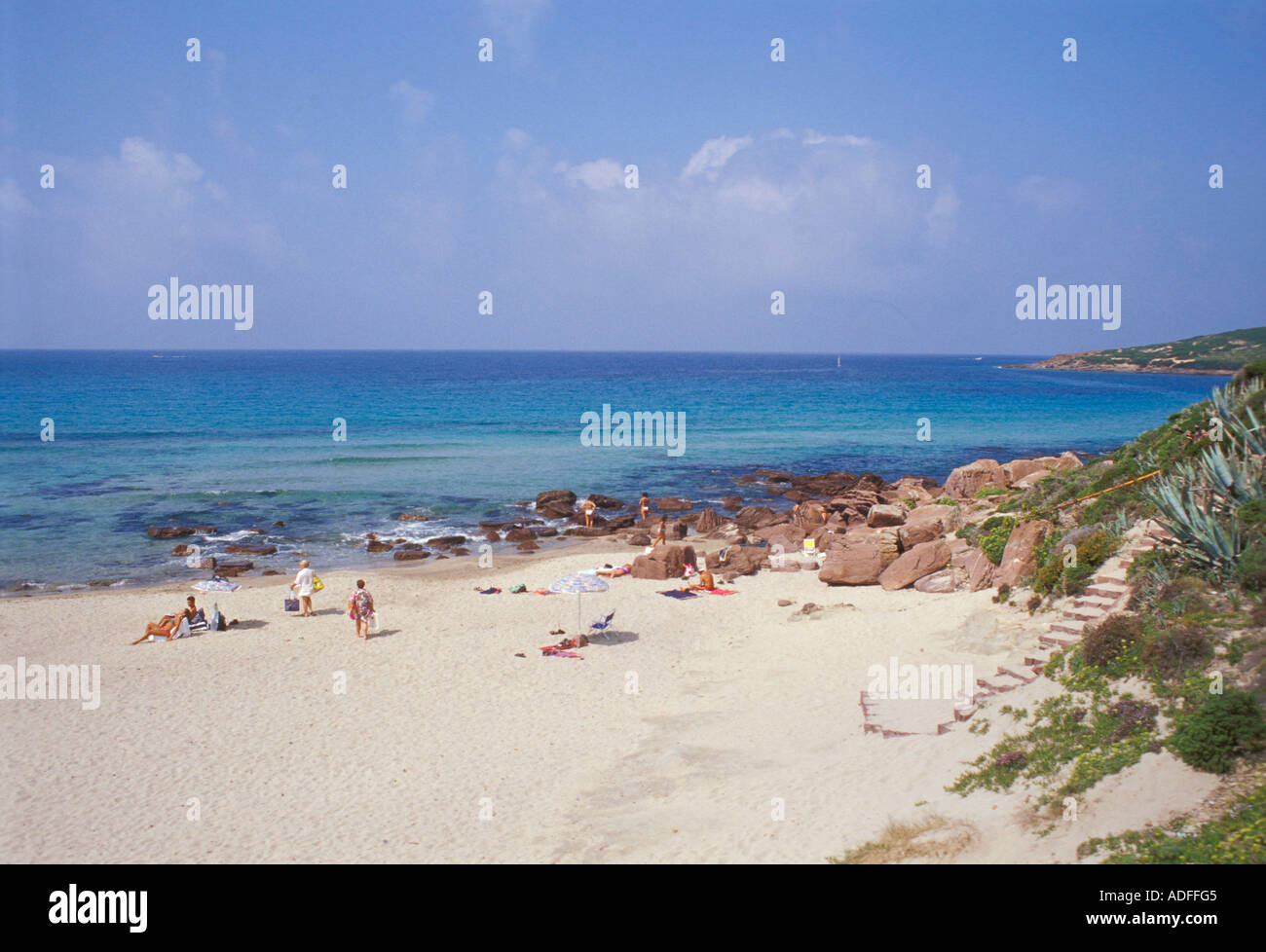La Caletta beach Carloforte Sardinia Italy Stock Photo - Alamy