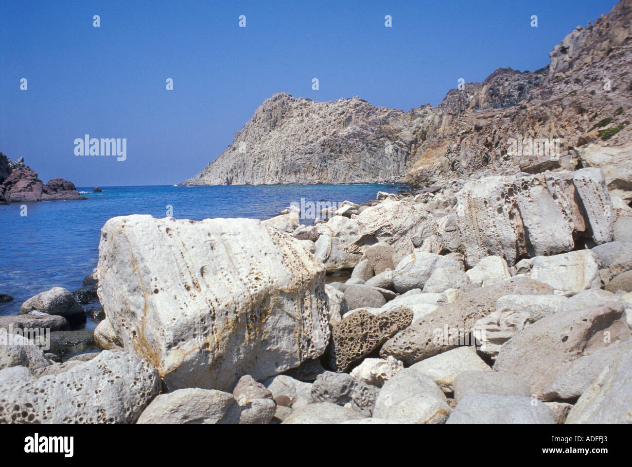 Cala Fico Carloforte Sardinia Italy Stock Photo - Alamy