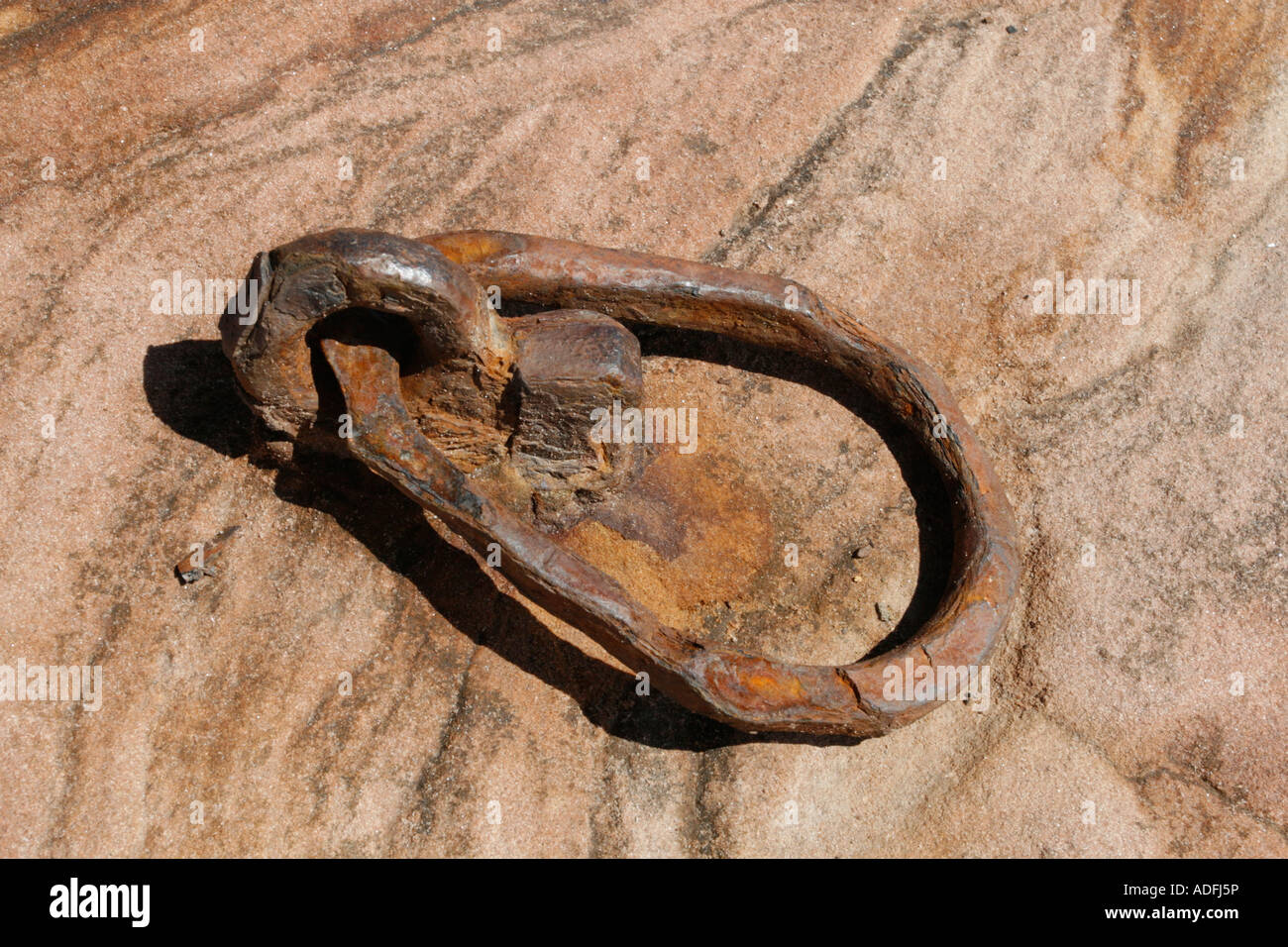 A rusty ring on a rock hi-res stock photography and images - Alamy