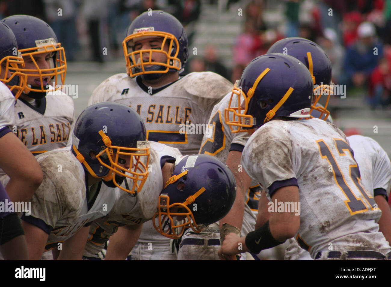 Quarterback calls the shots Stock Photo - Alamy