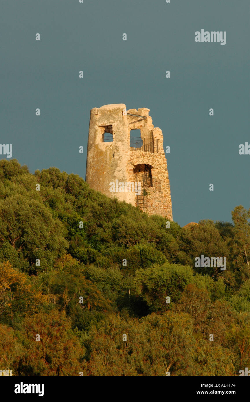 Defensive stone tower Stock Photo - Alamy