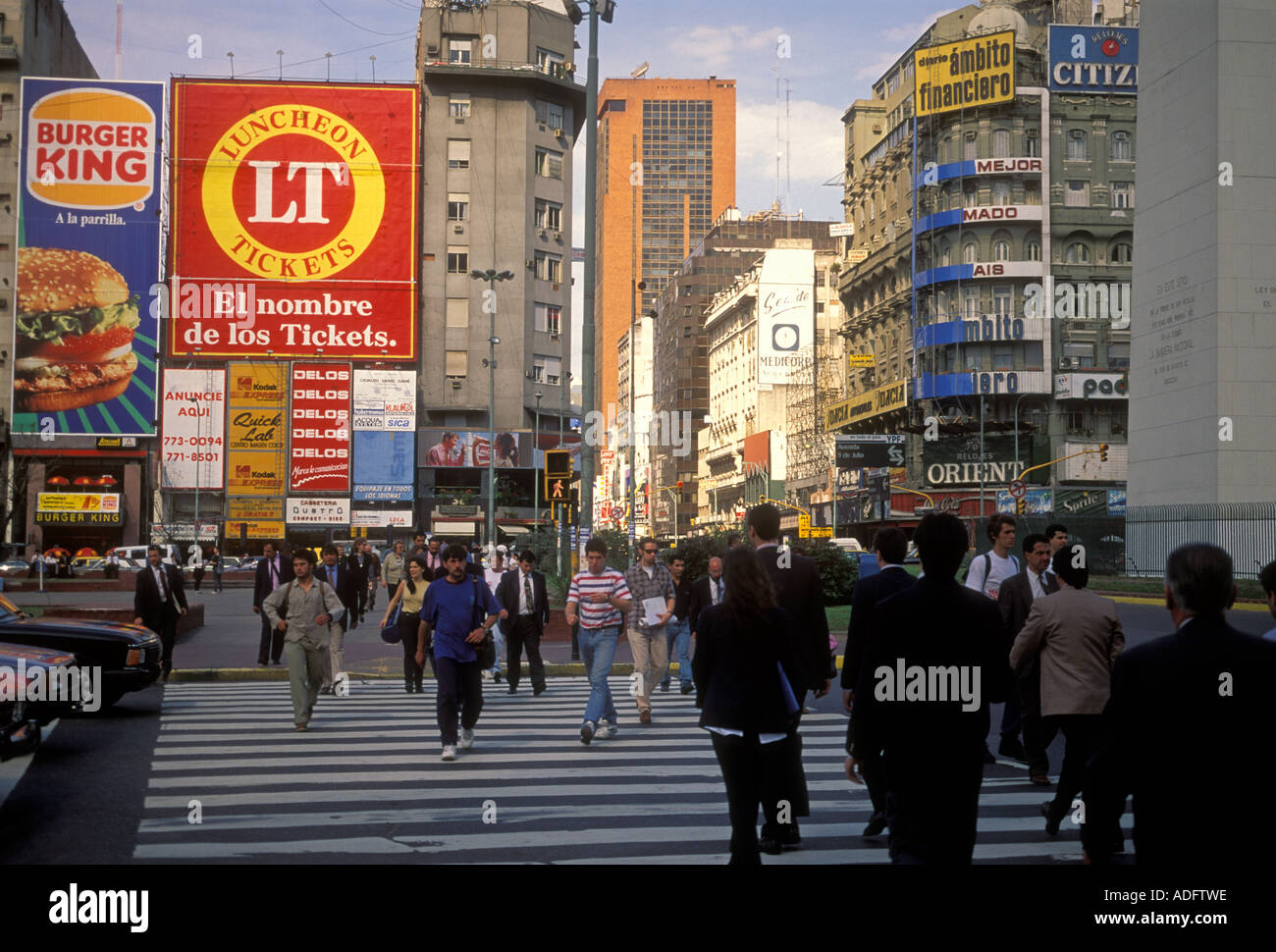 Plaza de la Republica, Avenue of July 9, and, Avenida Corrientes ...