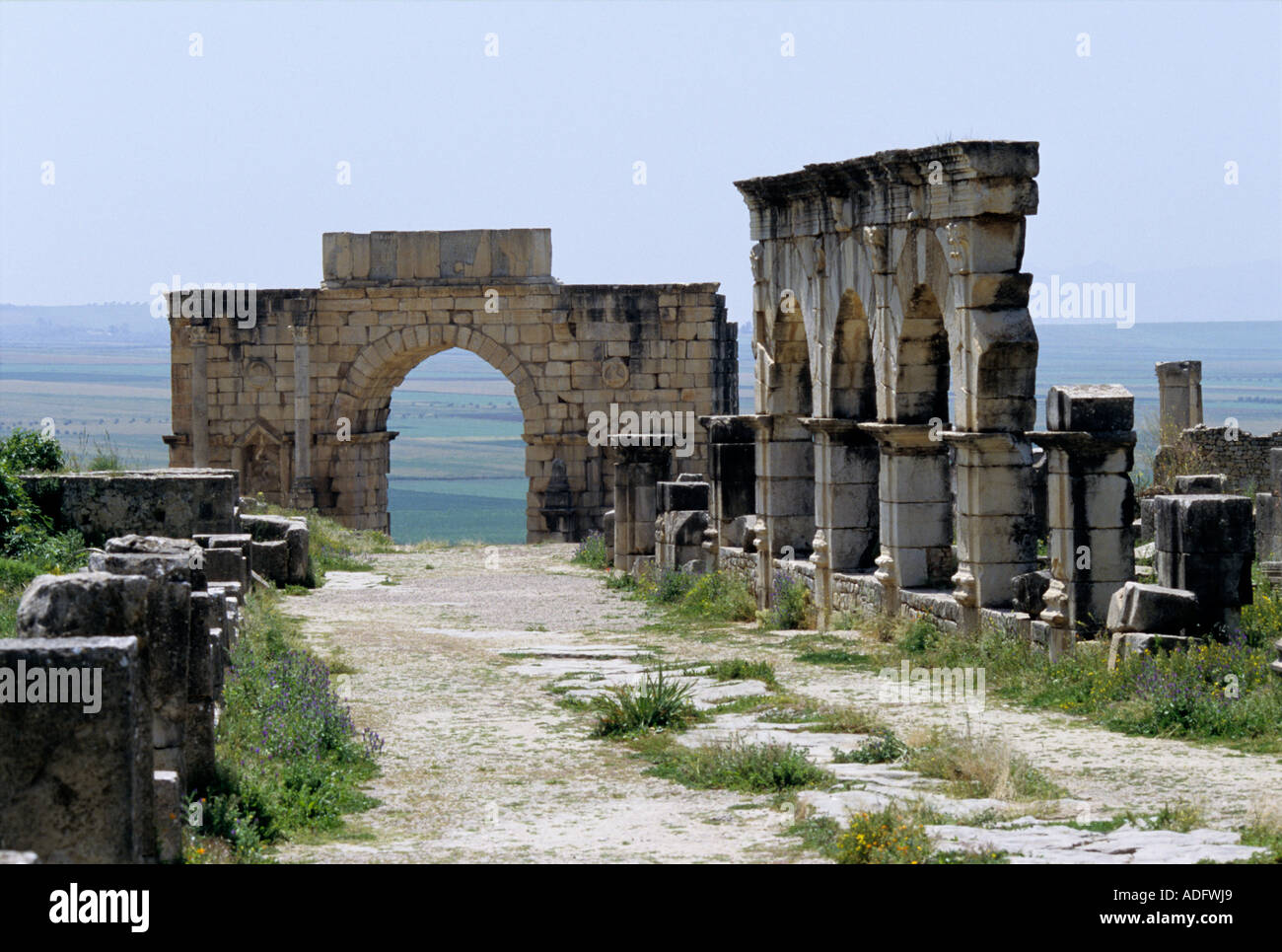 The ceremonial road that gets from the Tangier gate to the triumphal ...