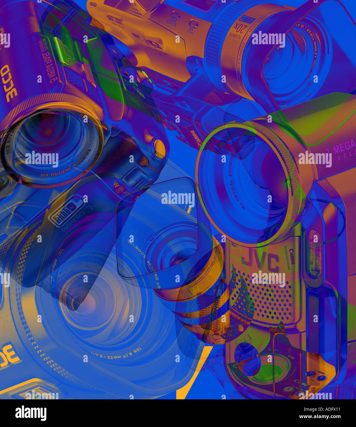 Digital video editing abstract montage hi-res stock photography and ...