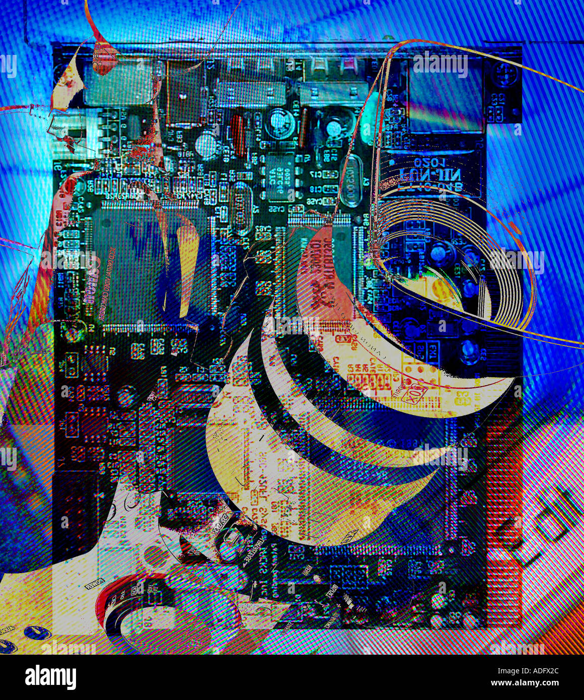 Digital video editing abstract montage hi-res stock photography and ...