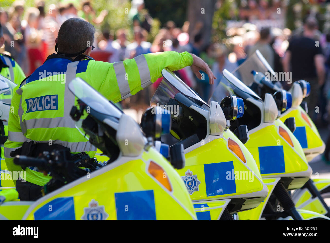 Police at Brighton Pride 2007, Brighton, Sussex, England. EDITORIAL USE ...