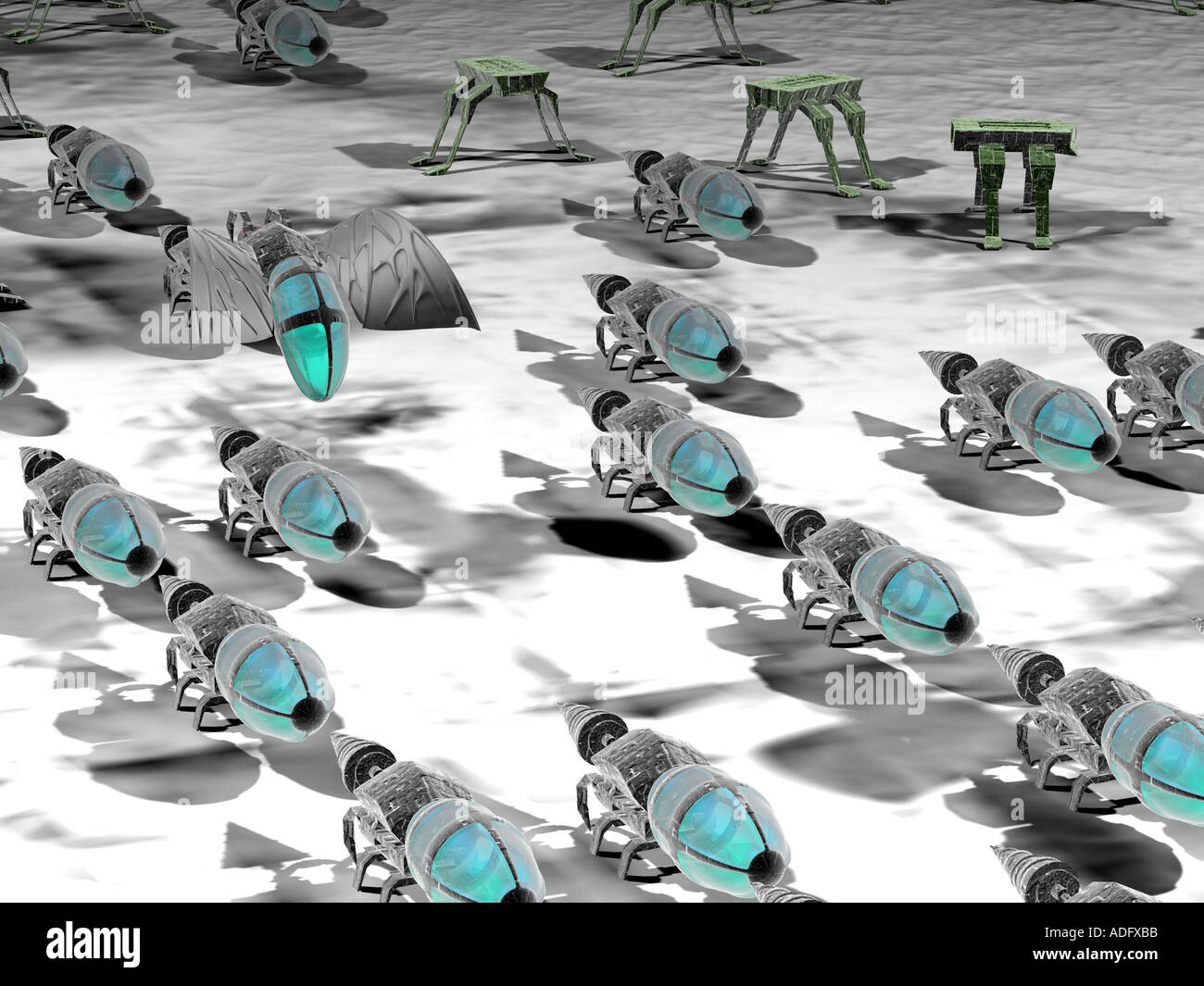 nanotech warfare armies of microscopic robots Stock Photo - Alamy