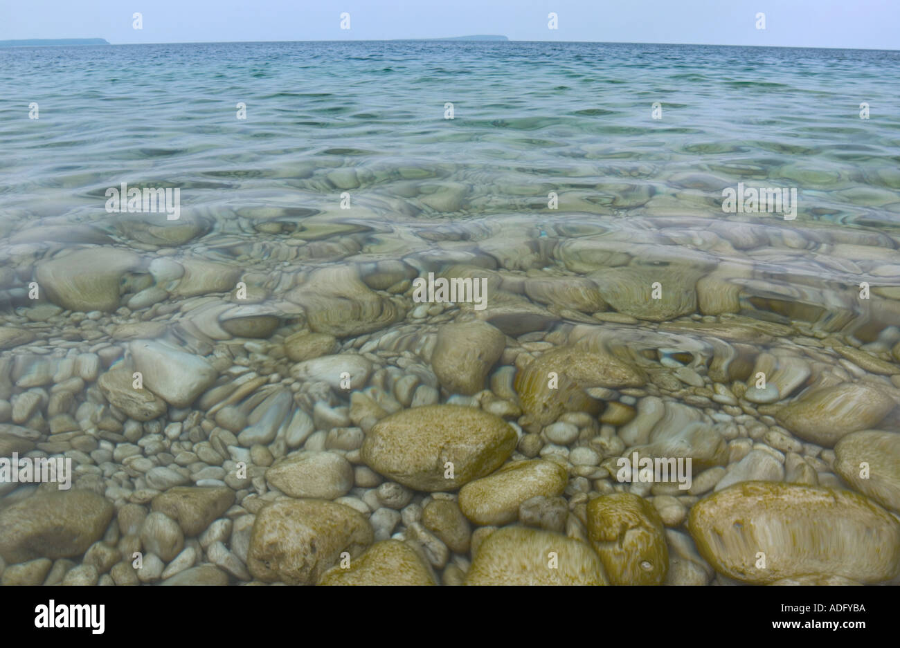 Nature scene with rocks and water Stock Photo - Alamy