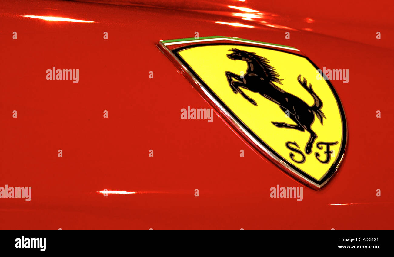 Car rim ferrari logo hi-res stock photography and images - Alamy
