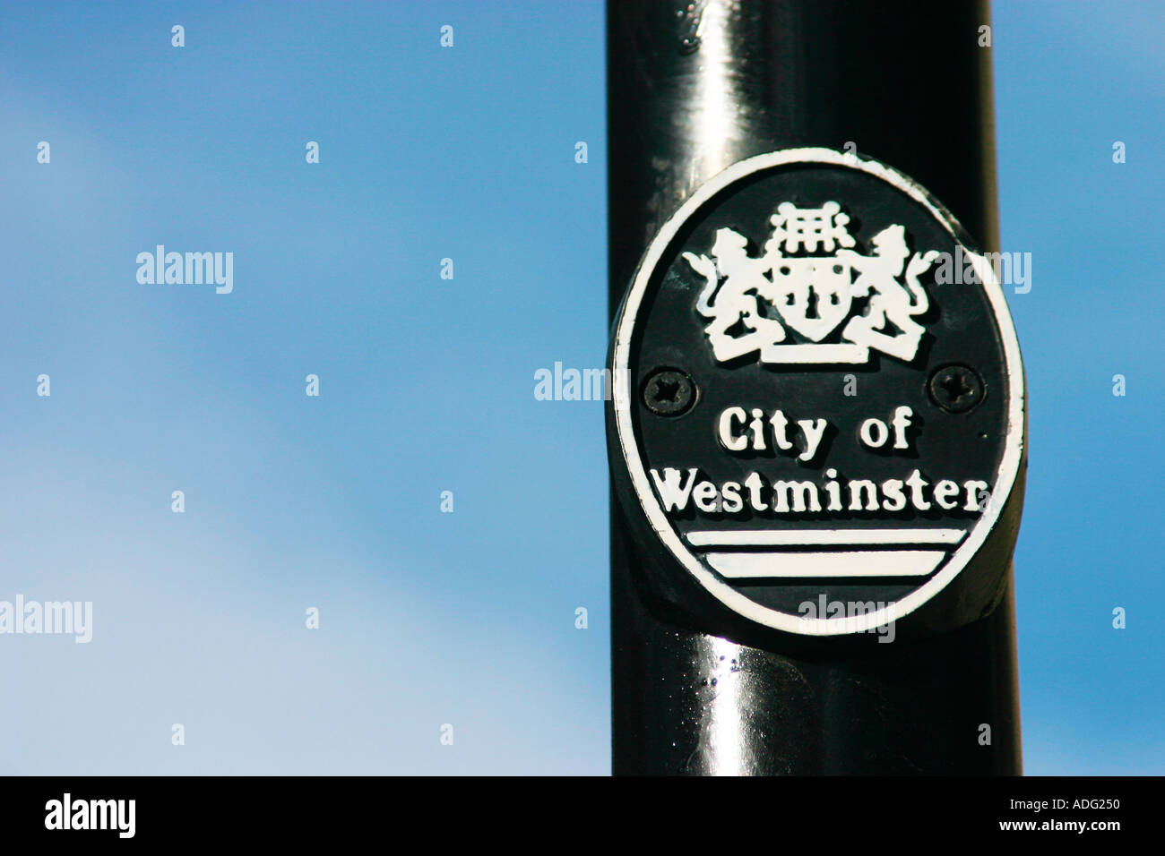 Westminster council sign Stock Photo - Alamy