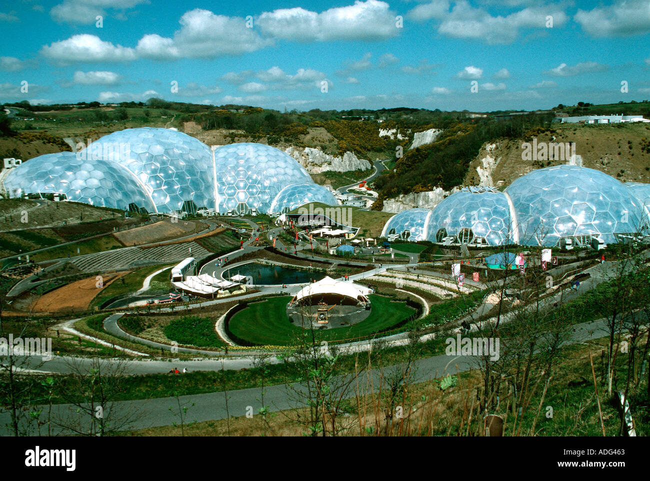 Humid Tropics Biome huge greenhouse built in disused quarry Eden ...