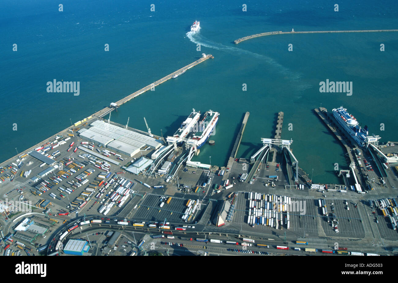 Aerial view of port of dover hi-res stock photography and images - Alamy