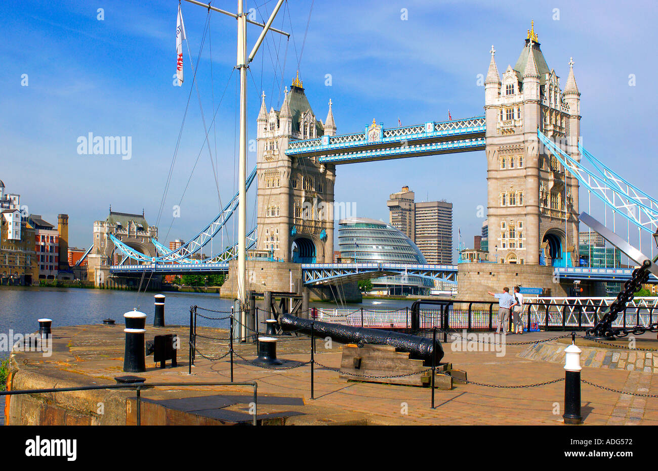 St Katharine Dock Tower Bridge London UK Stock Photo - Alamy