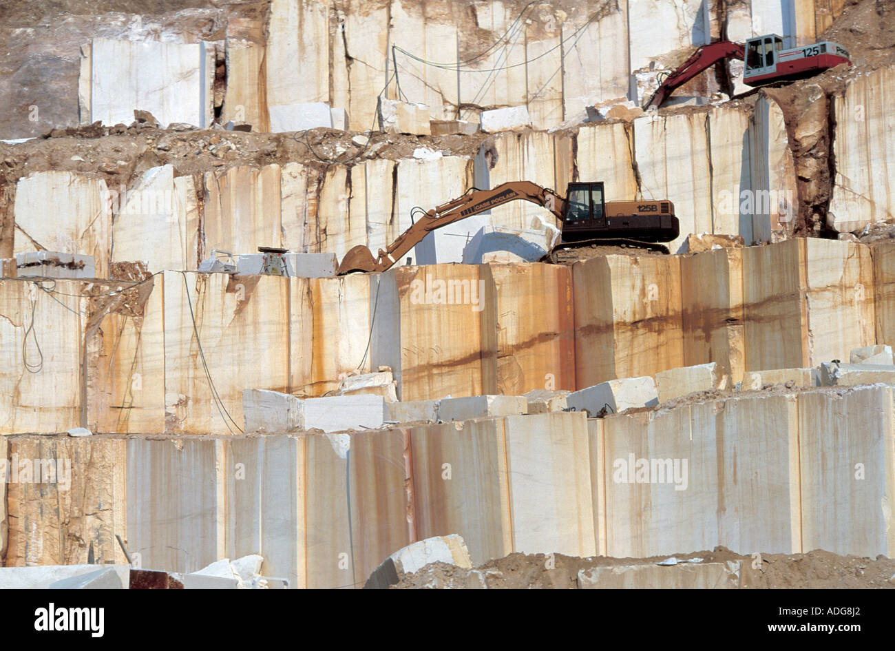 Marble quarry Thassos Greece Europe Stock Photo - Alamy