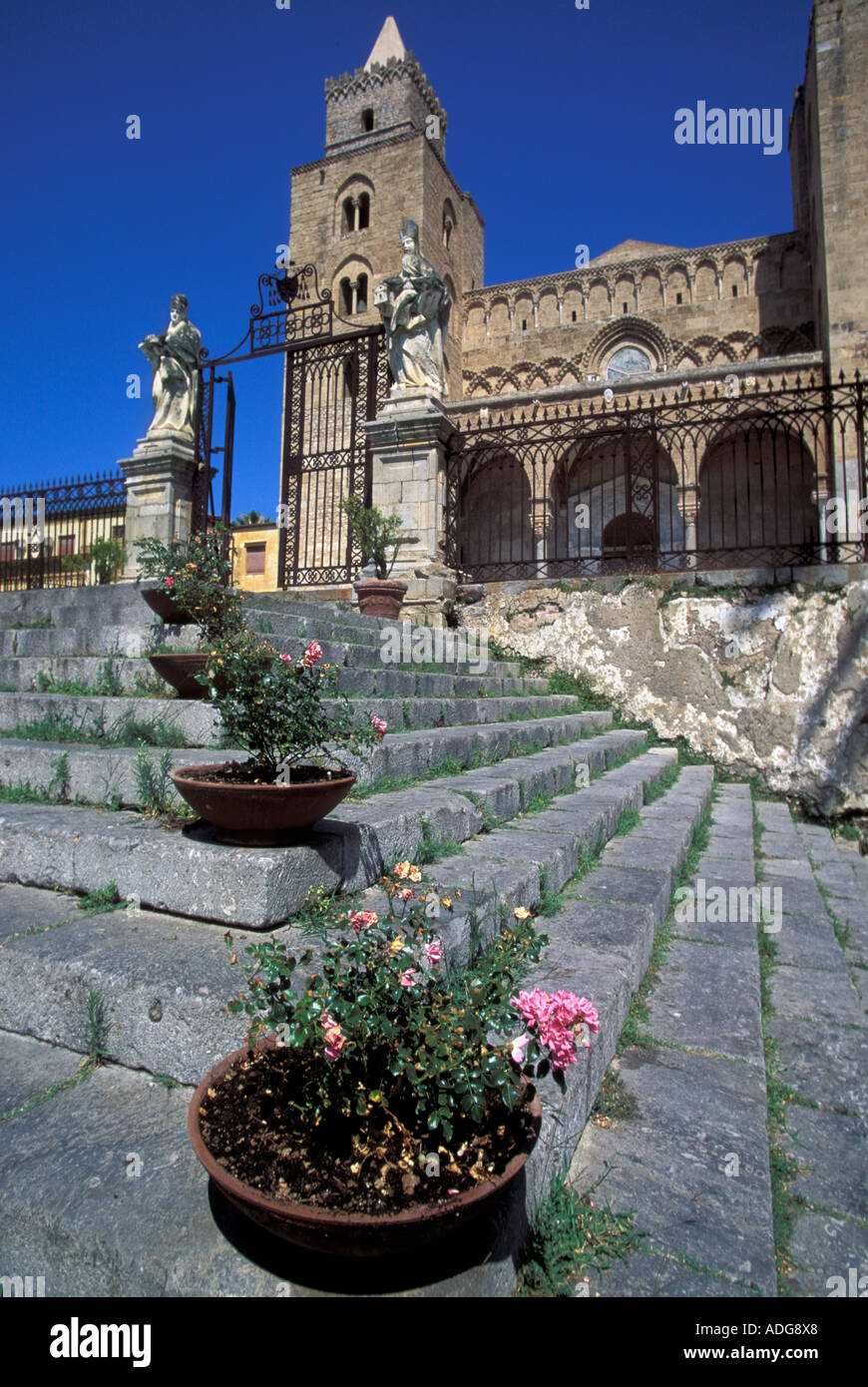 Gate Cathedral Cefalï¿½ Sicily Italy Stock Photo - Alamy