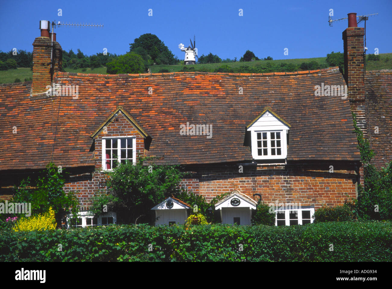 Turville Village Cottages - Buckinghamshire Stock Photo - Alamy