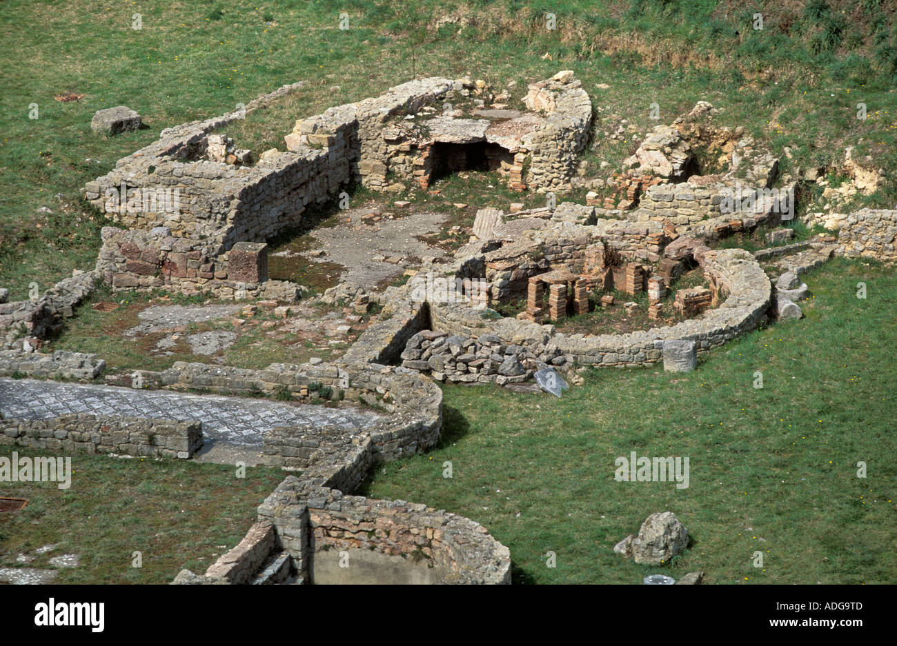 Roman amphitheatre Volterra Tuscany Italy Stock Photo - Alamy