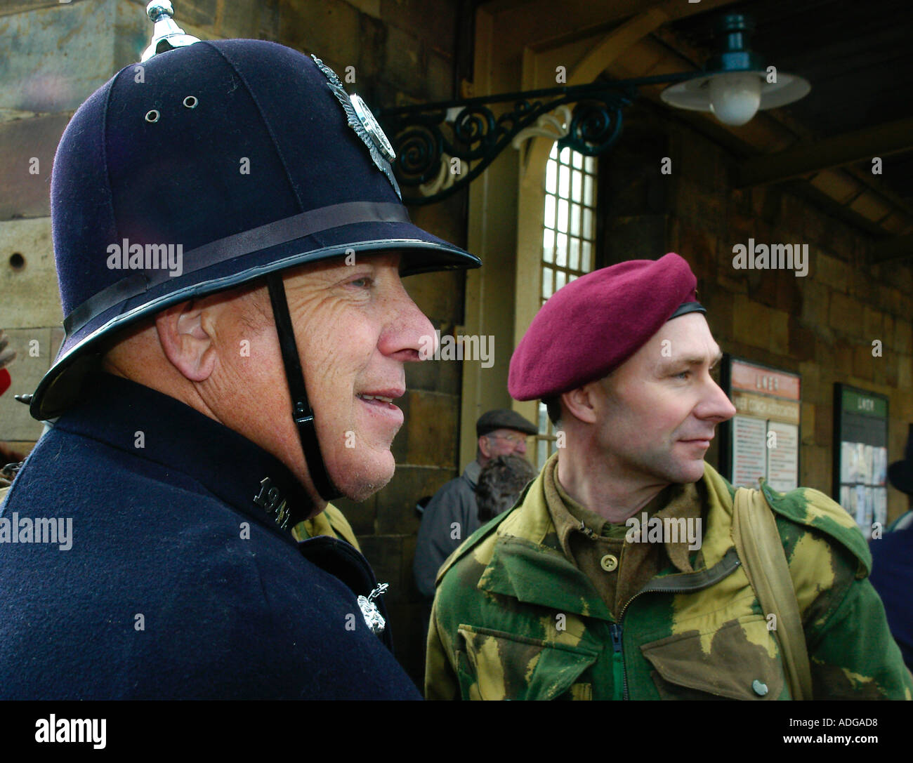 Police Constable and Soldier at the Pickering North Yorkshire World War ...