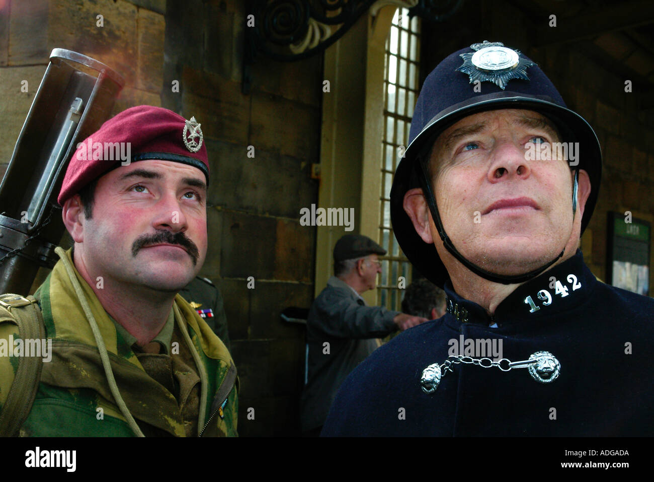 Constable and Soldier at the Pickering North Yorkshire World War 2 ...