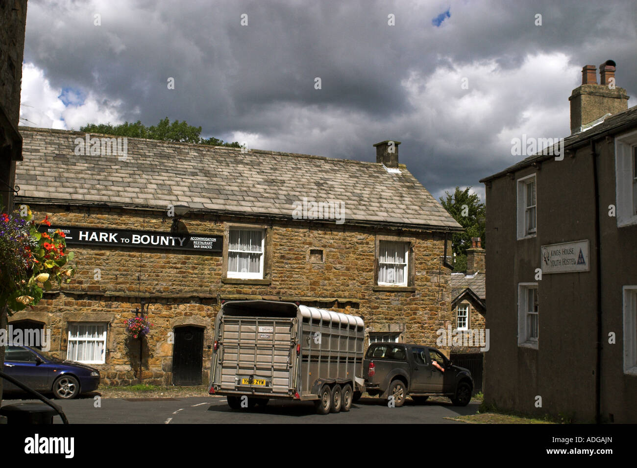The old stone-built Hark to Bounty country inn in the village of ...