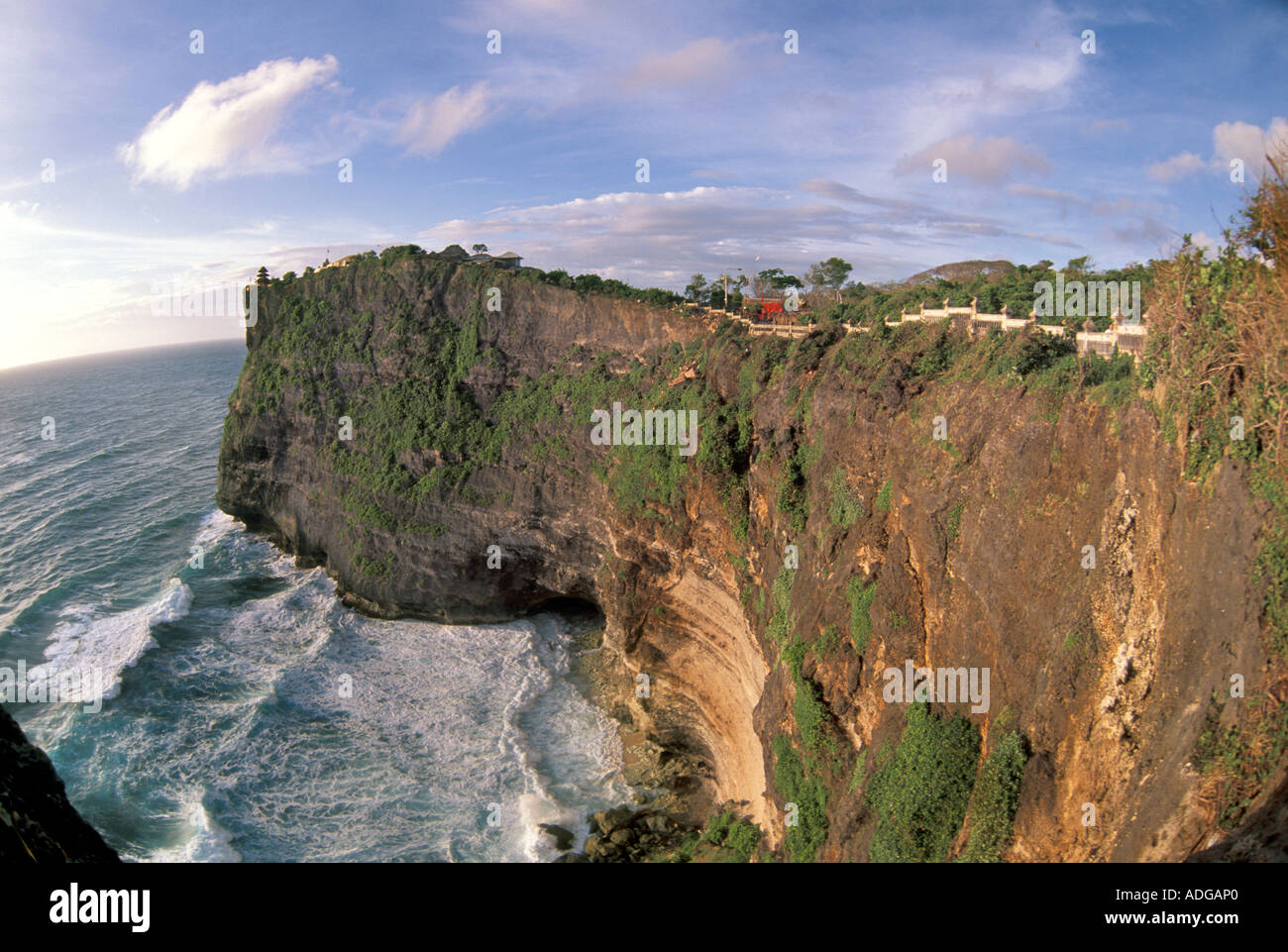 Cliff with Uluwatu temple Bali island Indonesia Southeast Asia Asia ...