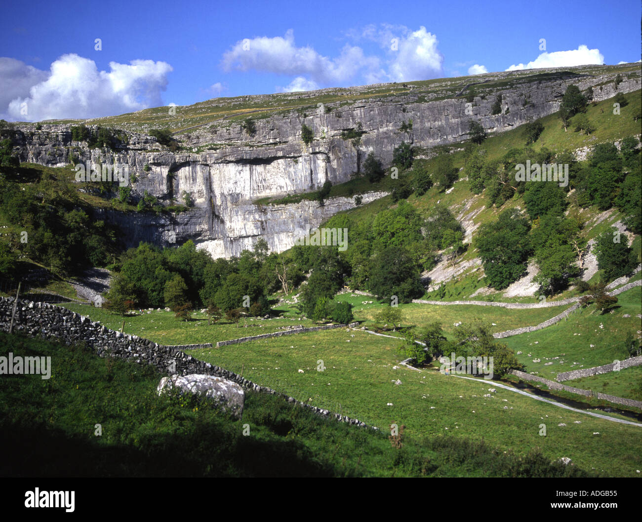 Malham Cove in the Yorkshire Dales National Park England Stock Photo ...