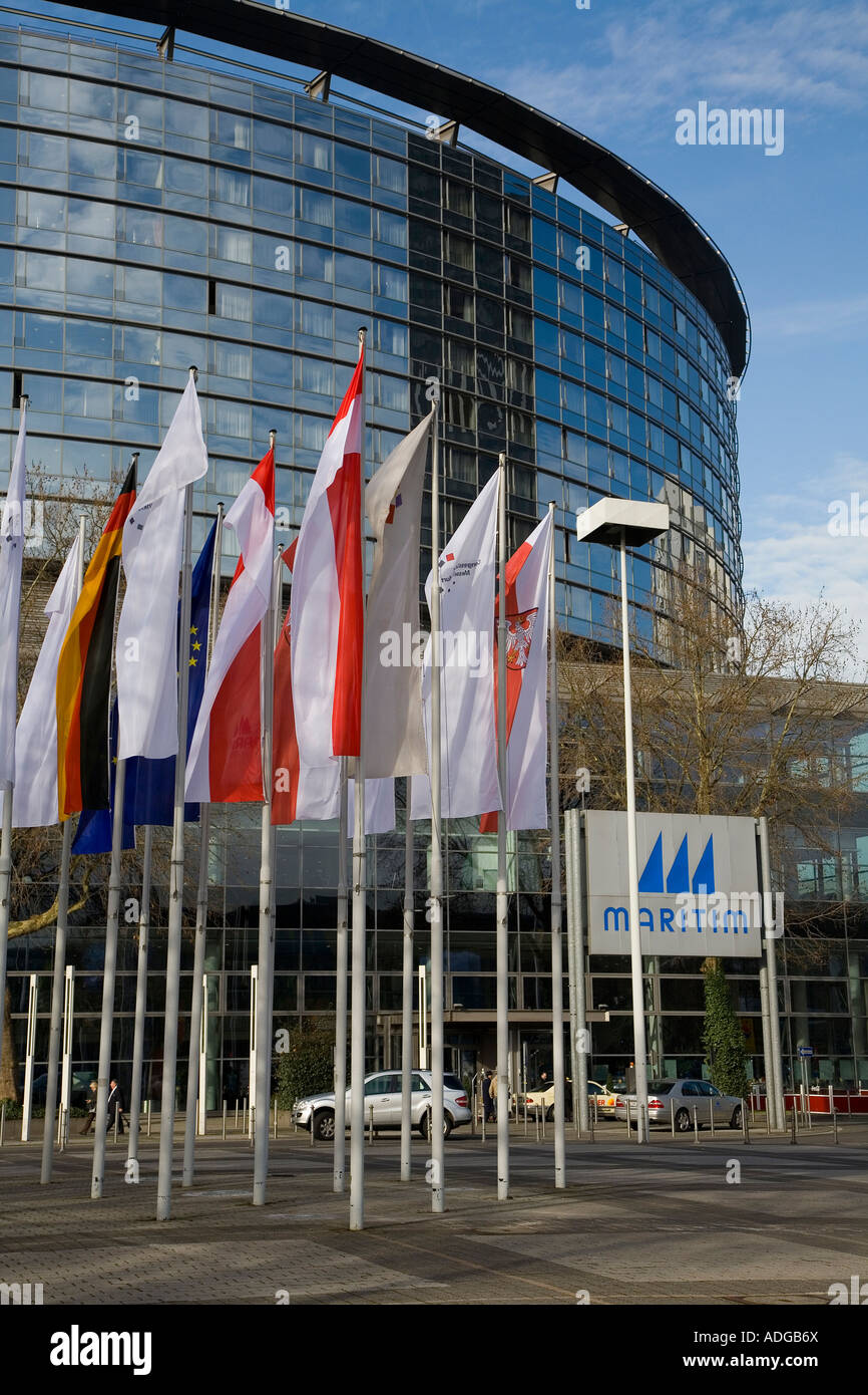 german, frankfurt, europe,urban,buildings,progress, future, flag Stock ...
