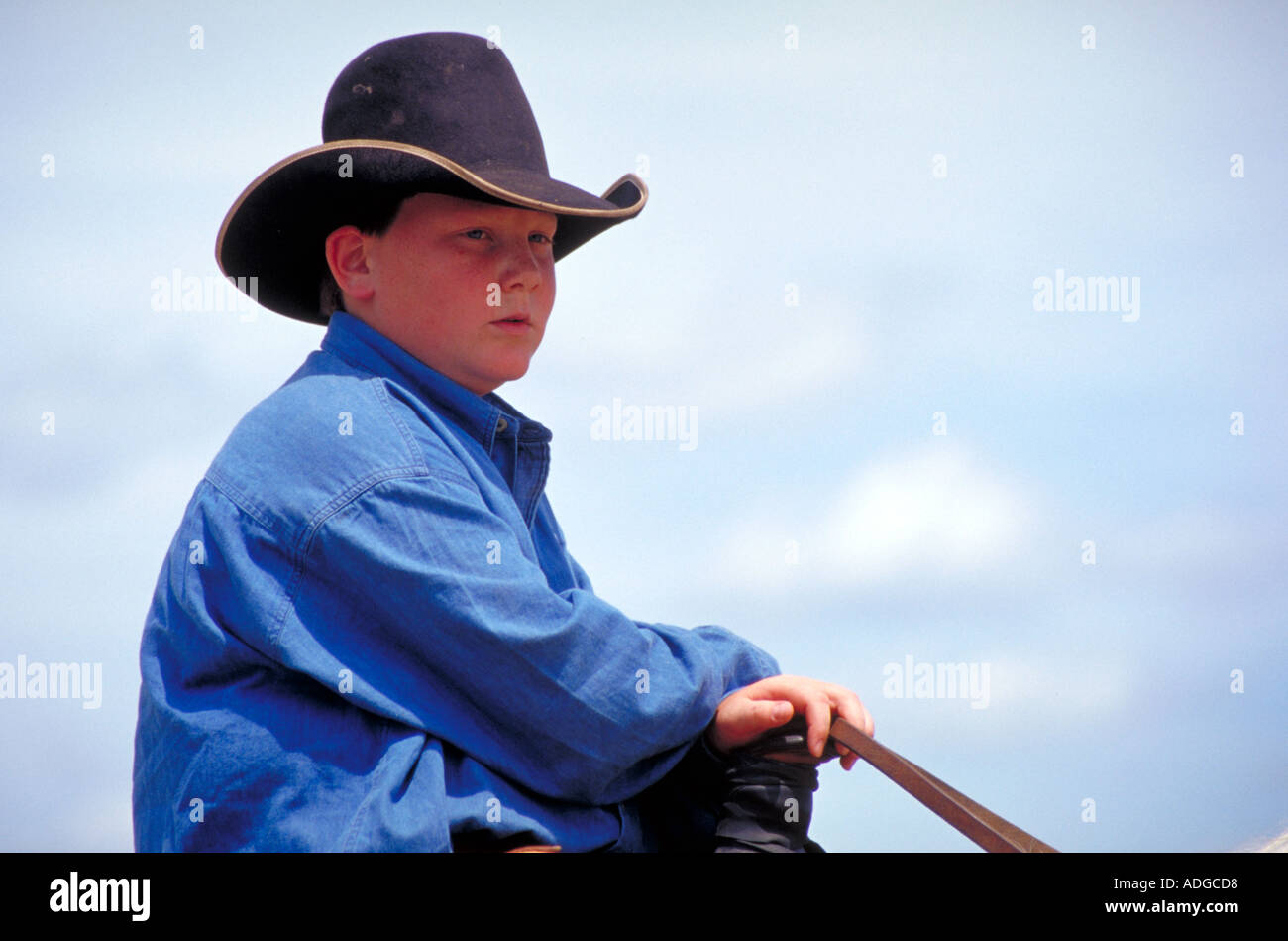 Cowboy profile face hi-res stock photography and images - Alamy