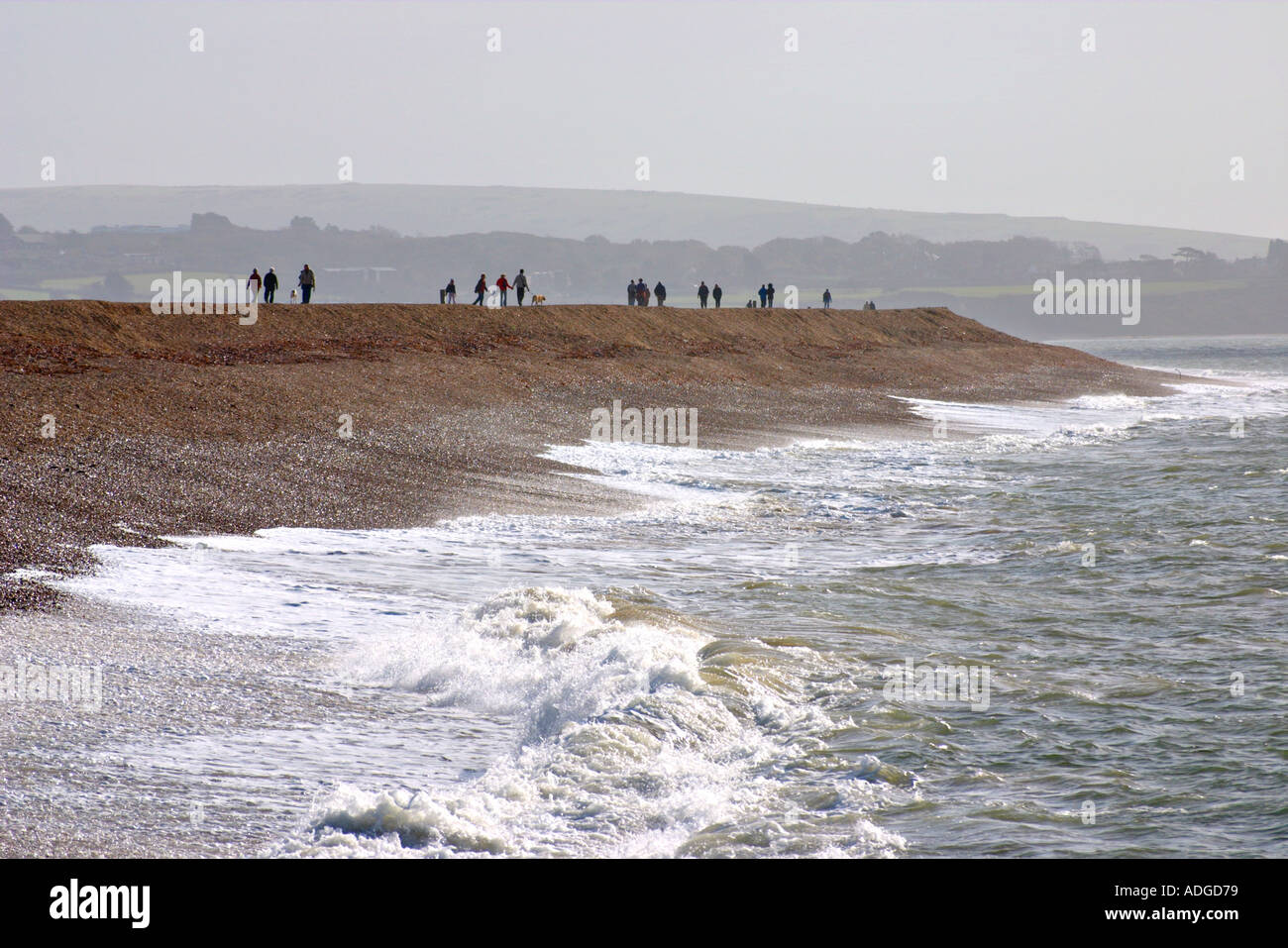 Milford on Sea beach hirst hurst point spit coast south england ...