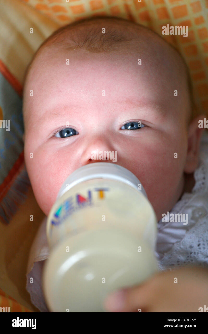 Model Released Ten week old baby girl Stock Photo - Alamy