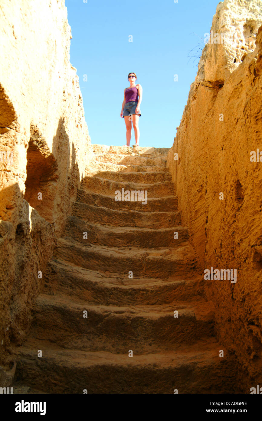tombs of the kings steps Stock Photo - Alamy