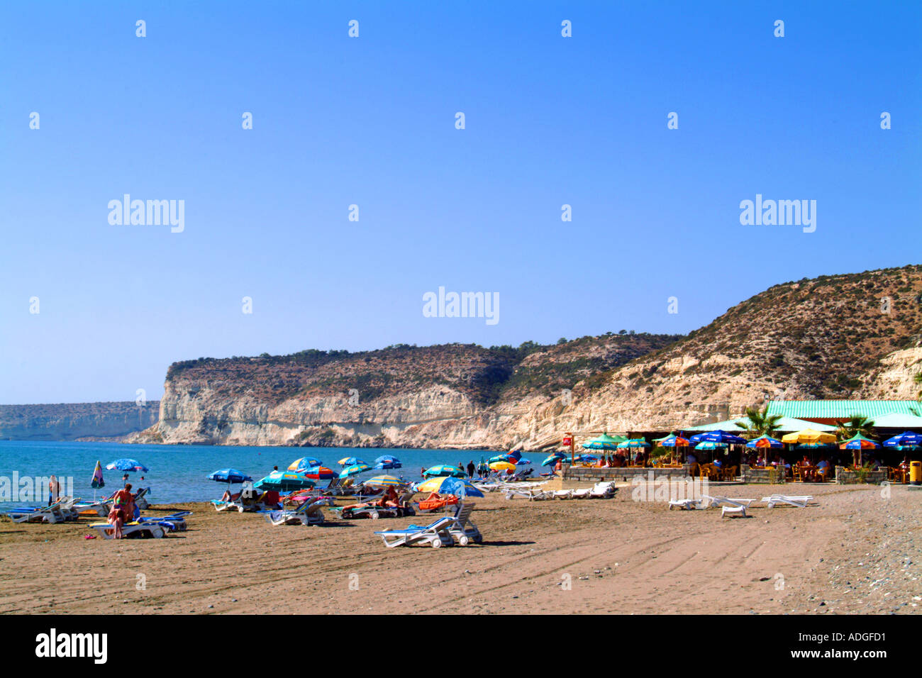 curium kourion beach cyprus Stock Photo - Alamy