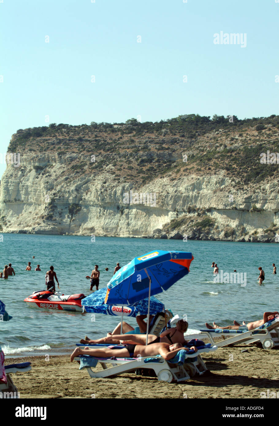 curium kourion beach cyprus Stock Photo - Alamy