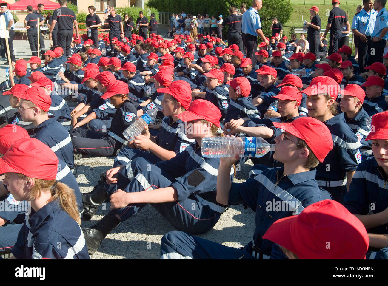 Junior Fire Brigades from the villages of Savoy at their annual ...