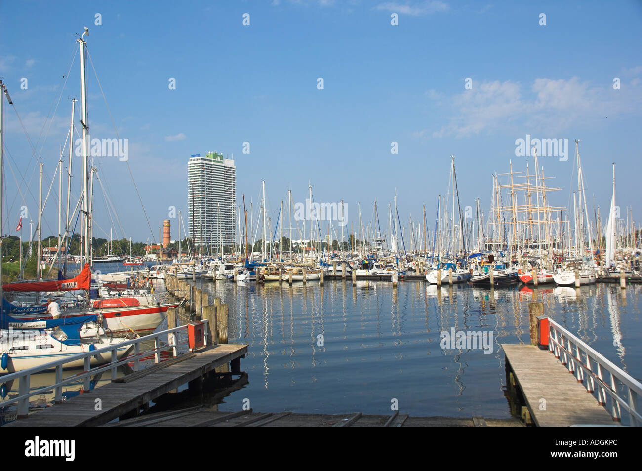 Europe Germany Schleswig holstein Travemunde port Stock Photo - Alamy