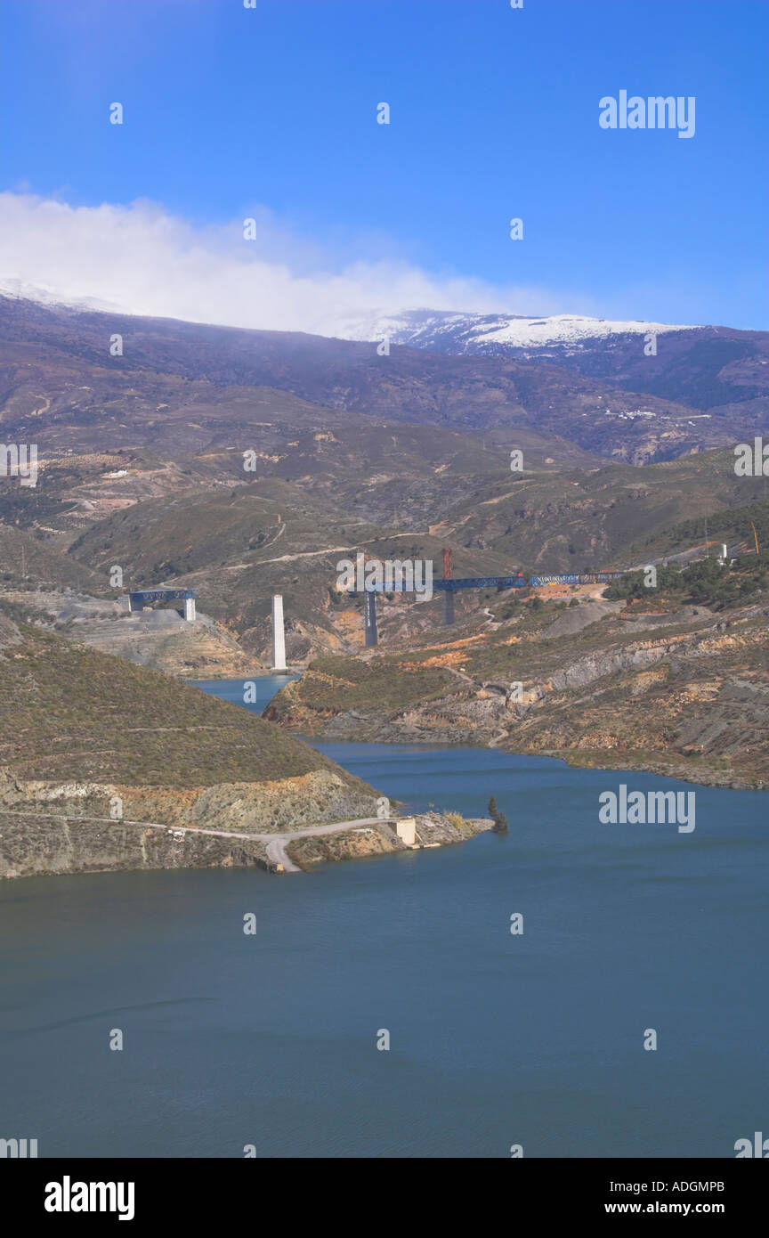 europe spain dam in the alpujarra sierra nevada Stock Photo - Alamy