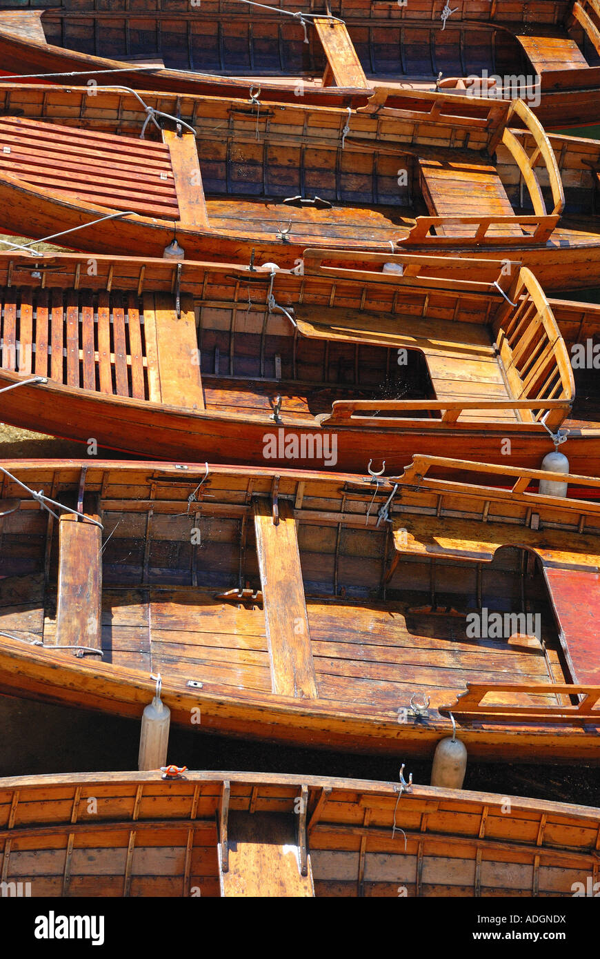 Traditional rowing boats on Lake Como, Italy Stock Photo - Alamy