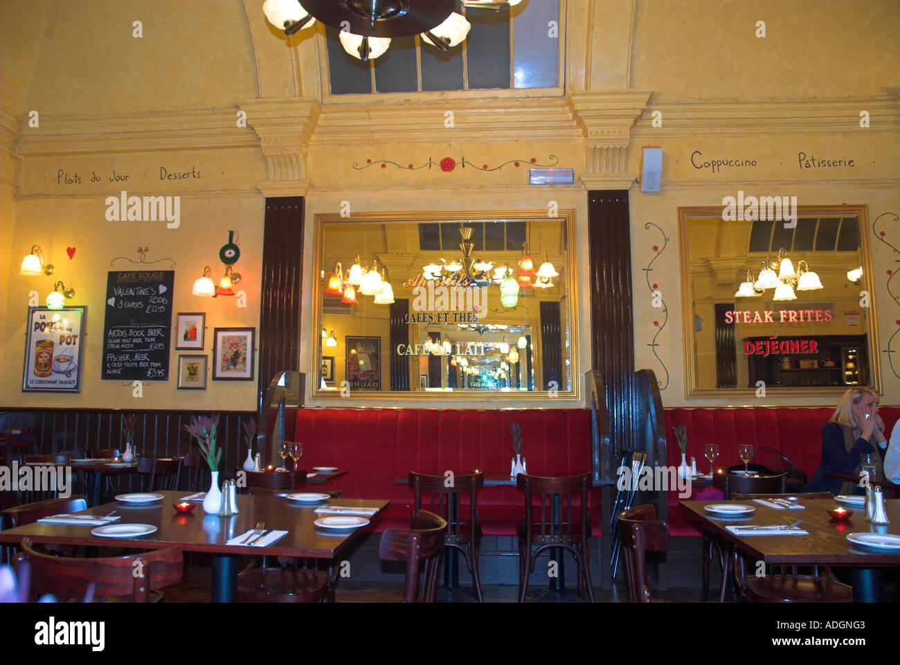 europe uk england bath spa cafe rouge Stock Photo - Alamy